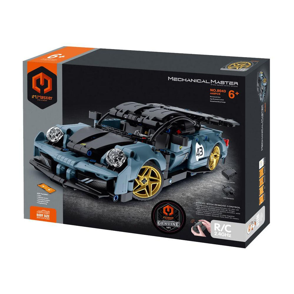 Mechanical Master 8043 RC Supercar Midnight Blue Stem Building Block Kit – PlayOn Sports and Toys