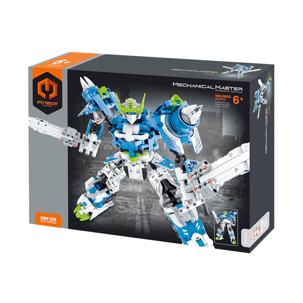 Mechanical Master 6823 Blue Mecha Robot 941 Piece Building Set – PlayOn Sports and Toys