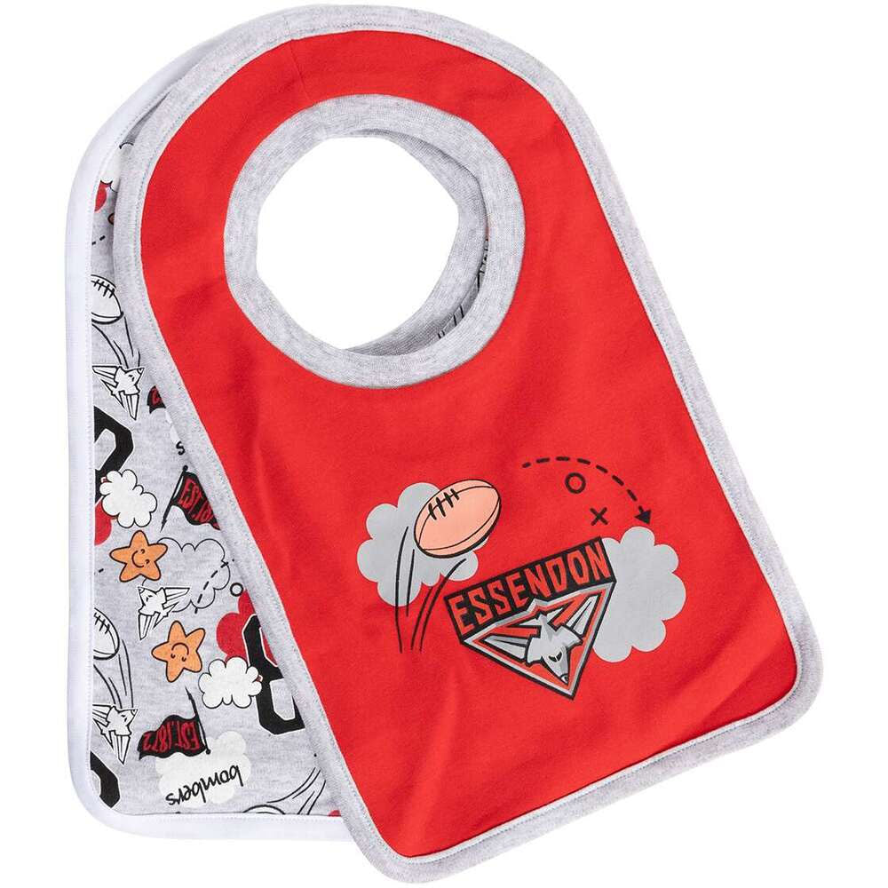AFL Essendon Baby Cloud Bibs – PlayOn Sports and Toys