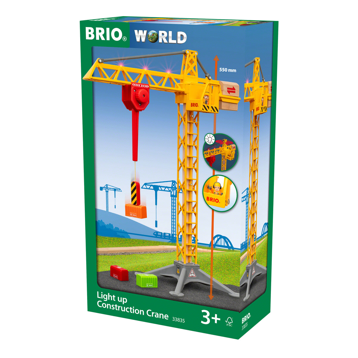Brio World - Light Up Construction Crane – PlayOn Sports and Toys