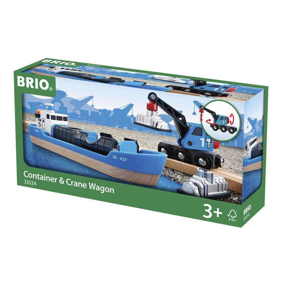 Brio Freight Ship and Crane – PlayOn Sports and Toys