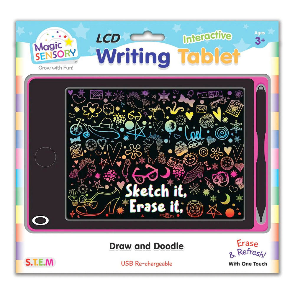 Magic Sensory Interactive LCD Writing Tablet - Pink Unicorn Art ...