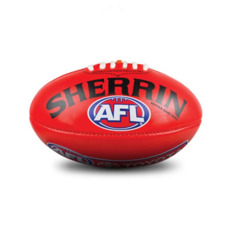 SHERRIN AFL REPLICA PVC FOOTBALL RED – PlayOn Sports and Toys
