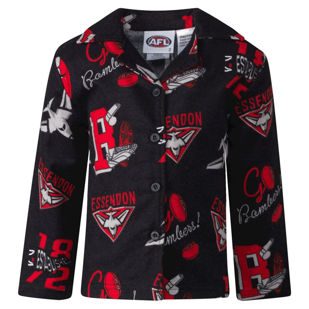 AFL Essendon Bombers 2022 Toddlers Flannel PJ Set – PlayOn Sports and Toys