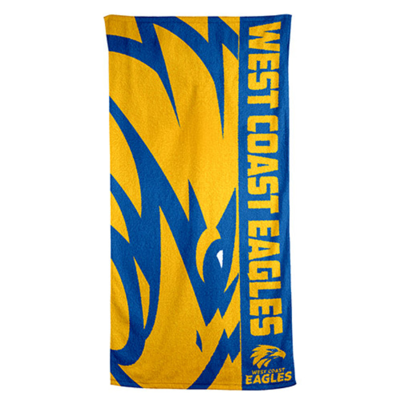 AFL BEACH TOWEL WEST COAST EAGLES – PlayOn Sports and Toys